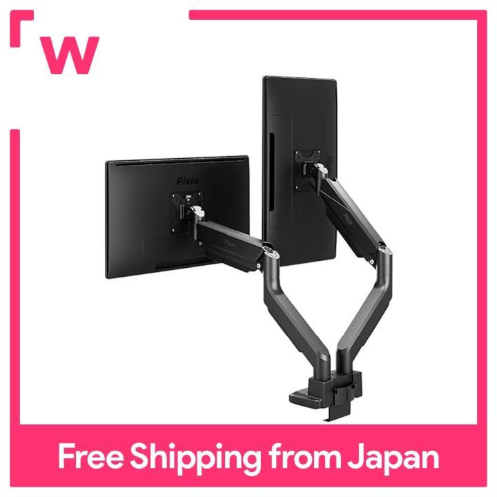 Pixio PS2D Monitor Arm Dual 2-Screen High Durability Desk Mount Load ...