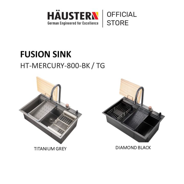 Haustern MERCURY 800mm Top Mount PVD Stainless Steel Sink | Fusion Sink ...