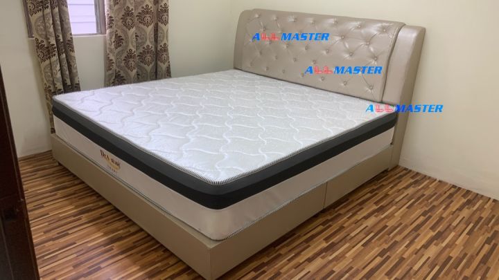 Katil Kulit Emas Color Gold Series PVC Bed Divan Single / Super Single ...