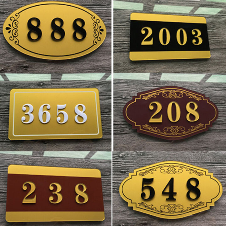 [Customization] Modern 3D House Number & Address Sign Plate Board Sheet ...