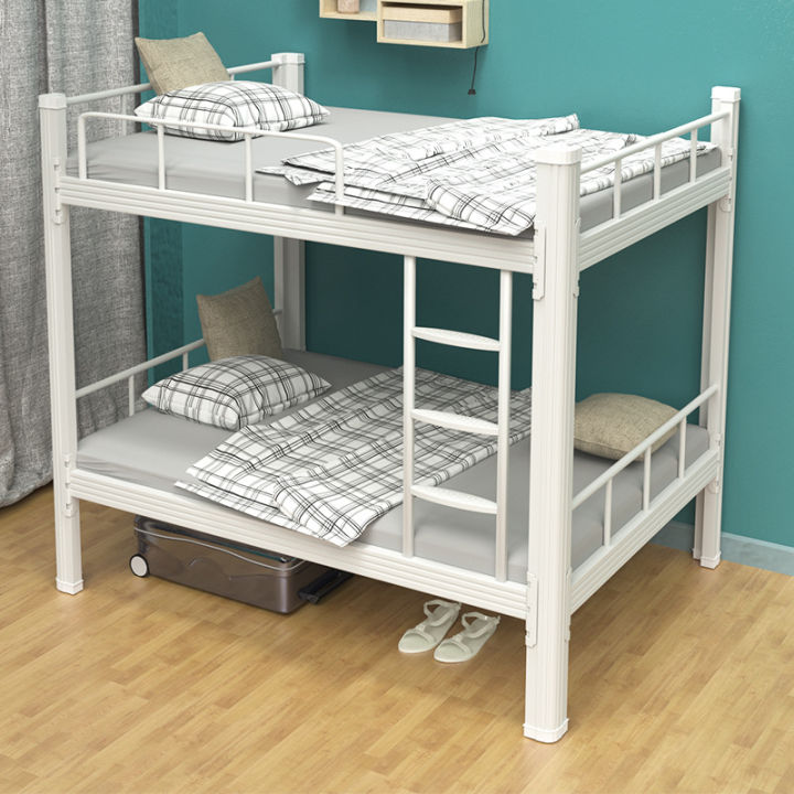 Thickened Full Steel Double Decker Bed Iron Double Deck Bed Frame Heavy ...