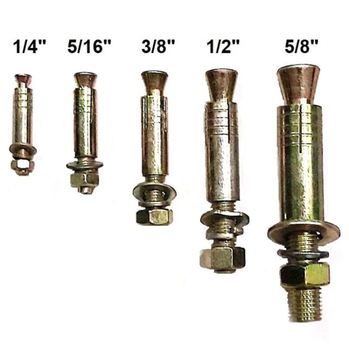 (PER 20/30 PCS)Dyna Bolt Expansion Bolt Expansion Screw 1/4, 5/16, 3/8 ...