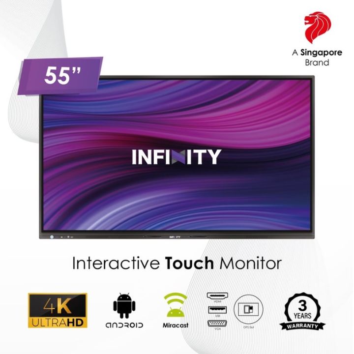 InfinityPro X Series Interactive Display - 55" Writable Screen | Finger ...