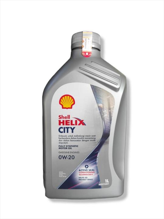 Oli Mesin Mobil Shell Helix City 0W-20 SP 1 Liter Original Barcode ...