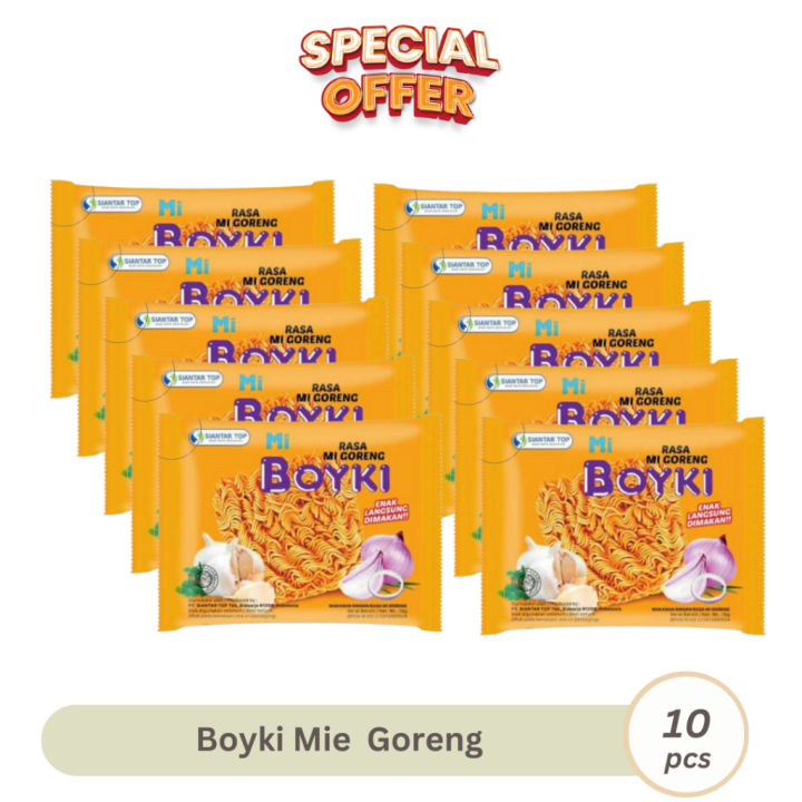 Boyki Rasa Mi Goreng 16gr Snack Mie 1 RENCENG ISI 10 SACHET Jajanan ...
