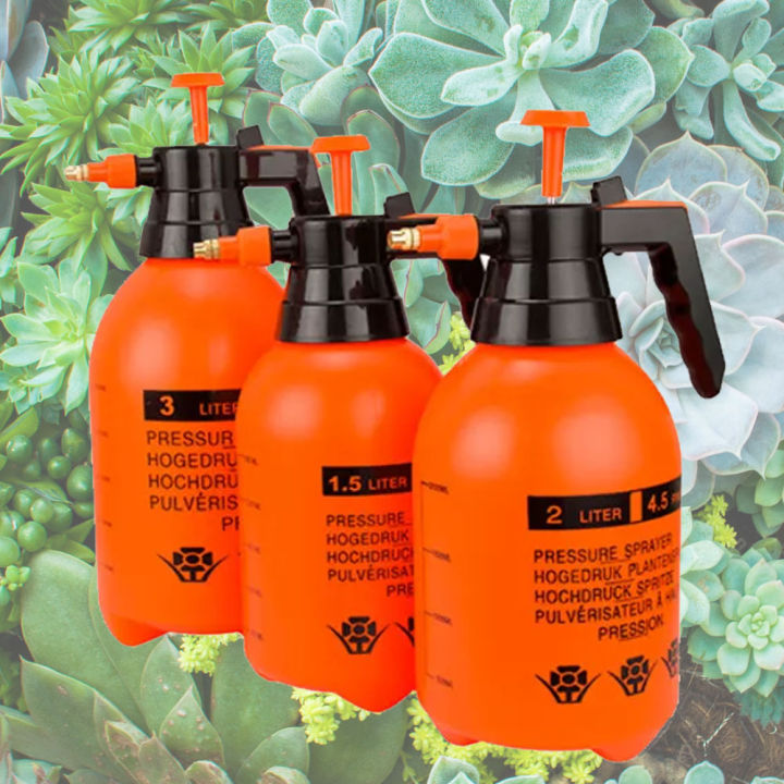 Portable orange Garden Pressure Sprayer Plant Water Chemical Spray ...