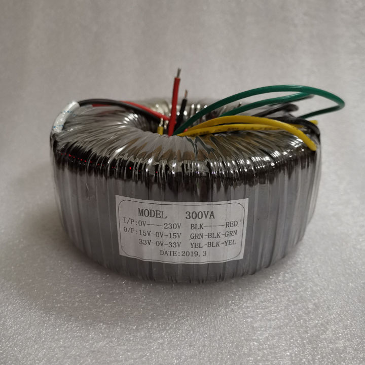 300W Pure Copper Toroidal Transformer Dual 33V Dual 15V Power ...