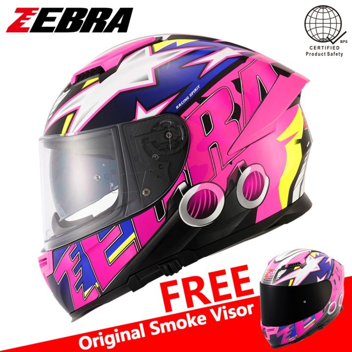 ZEBRA YM-623 Motorcycle Helmets Full Face Motor Helmet Dual Visor ...