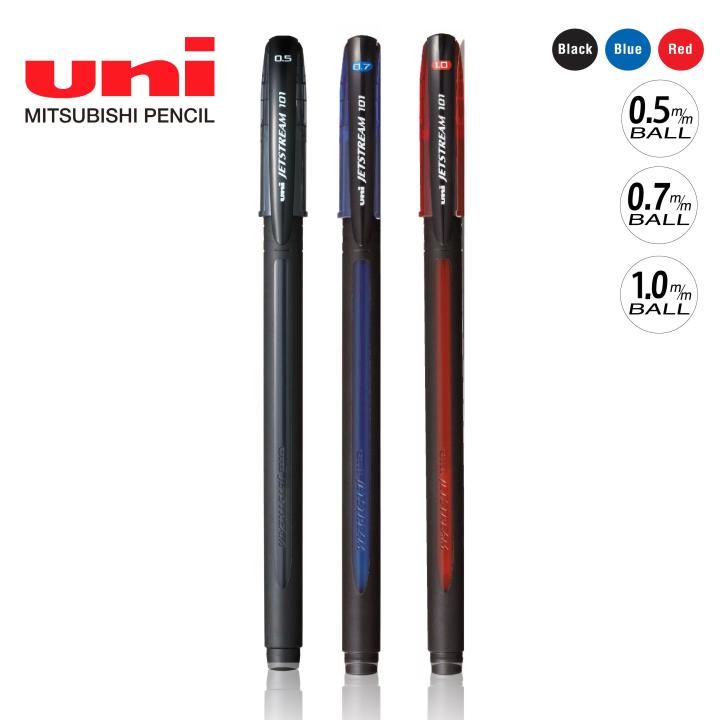 【Uni】Jetstream 101 Capped Ball Pen 0.5mm/0.7mm/1.0mm SX 101 | Lazada