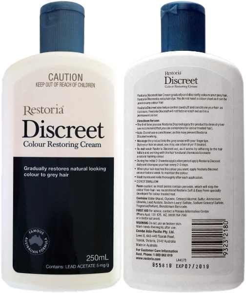 Restoria Discreet Hair Colour Natural Restoring Cream 250ml | Lazada PH