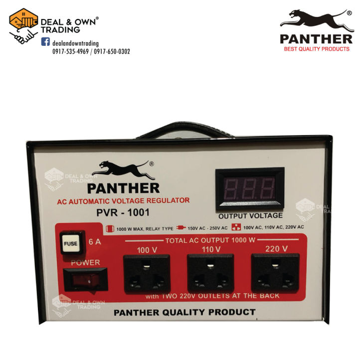Panther PVR 1001/1000 Relay Type AVR 1000 Watts, Output: 100V, 110V and ...