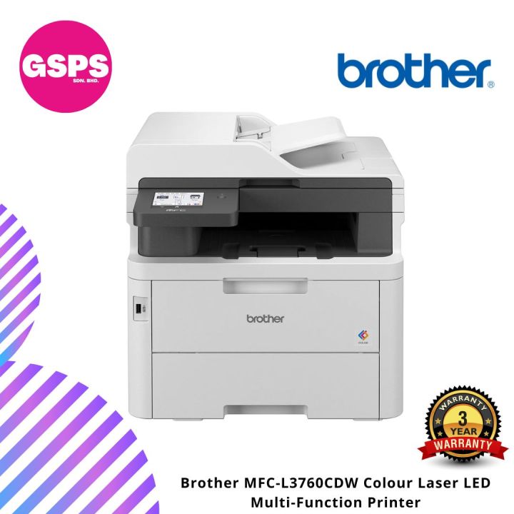 Brother MFC-L3760CDW Colour Laser LED Multi-Function Printer | Lazada