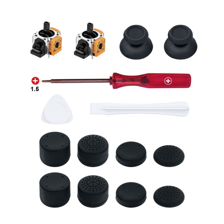 15 In 1 Joystick Repair Kit with Opening Tool and Enhanced Thumb Grips ...