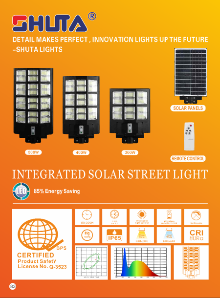 SHUTA ELECTRICAL INTEGRATED SOLAR STREET LIGHT | Lazada PH