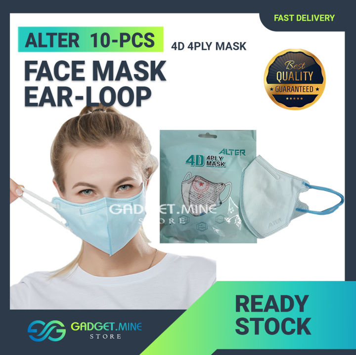 (READY STOCK) ALTER 4D 4PLY HEAD-LOOP & EAR-LOOP DUCKBILL STEREO MASK ...