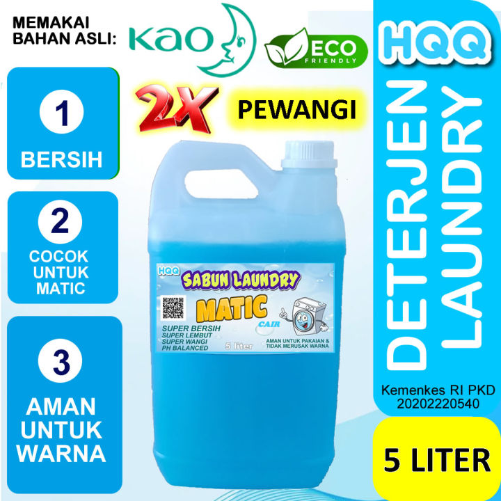 HQQ SABUN CUCI BAJU LAUNDRY DETERGENT / DETERJEN LAUNDRY - 5 LITER | Lazada Indonesia