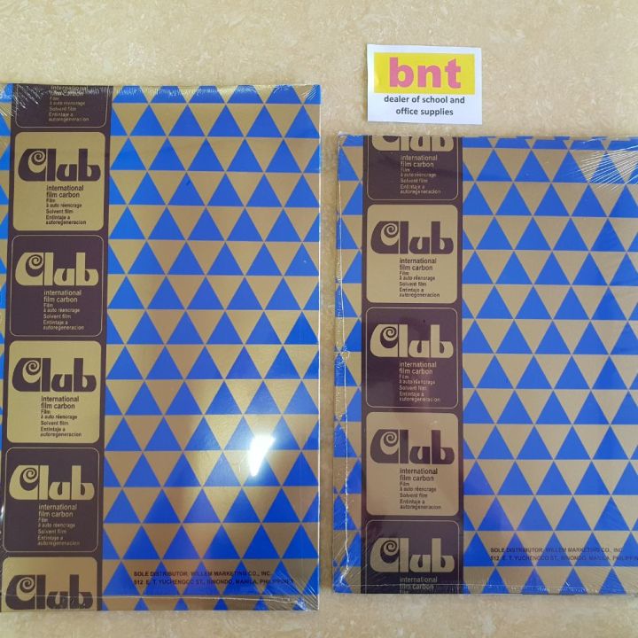carbon paper club blue short original 100's | Lazada PH