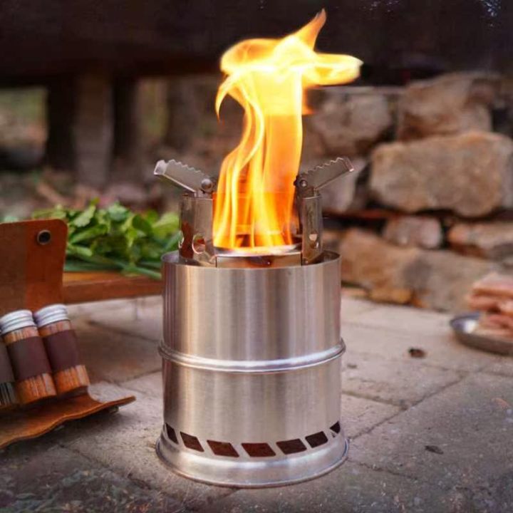 Savage bucraft outdoor camping wood gas wood stove portable picnic ...