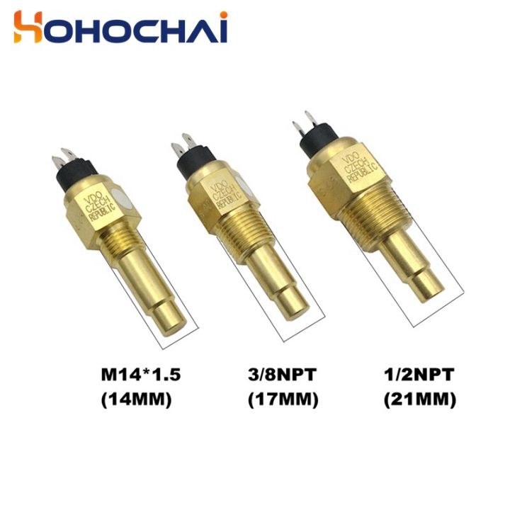 VDO 3/8 NPT 17Mm Thread Diesel Engine Oil And Water Temperature Sensor ...