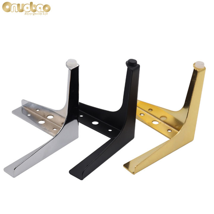Onuobao Wrought Iron Right-angled Three-legged Furniture Legs Three ...