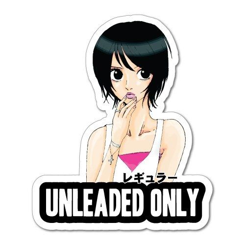 Anime Girl Unleaded Only Fuel Cap JDM Sticker Decal Car sticker SELECT ...
