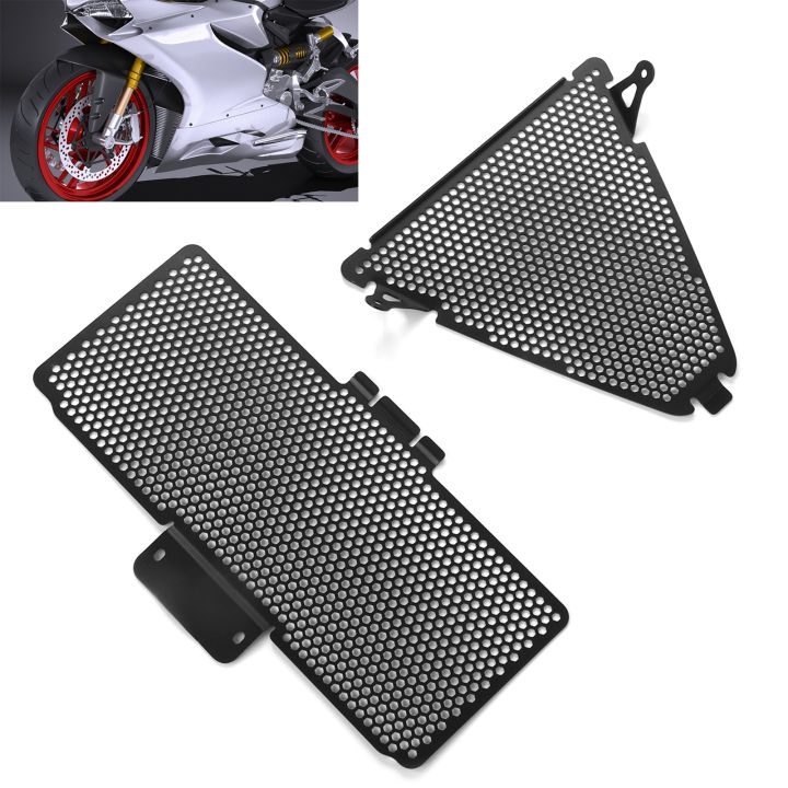 Motorbike Radiator Grille Black Lower Radiator Guard for Autocycle ...