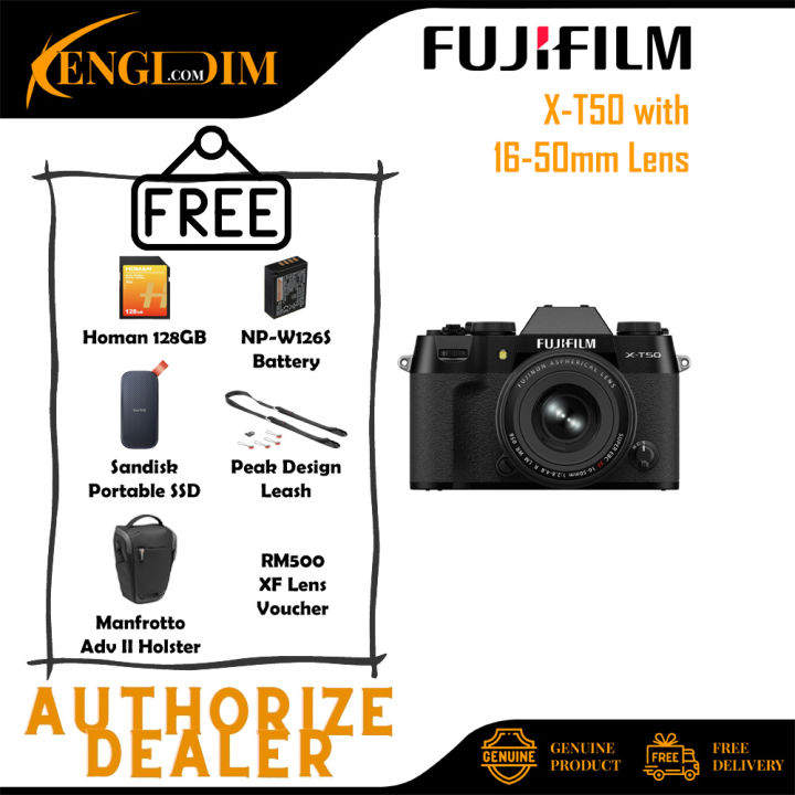(Ready Stock) FUJIFILM X-T50 / XT50 Mirrorless Camera with XF 16-50mm f/2.8-4.8 Lens | Lazada