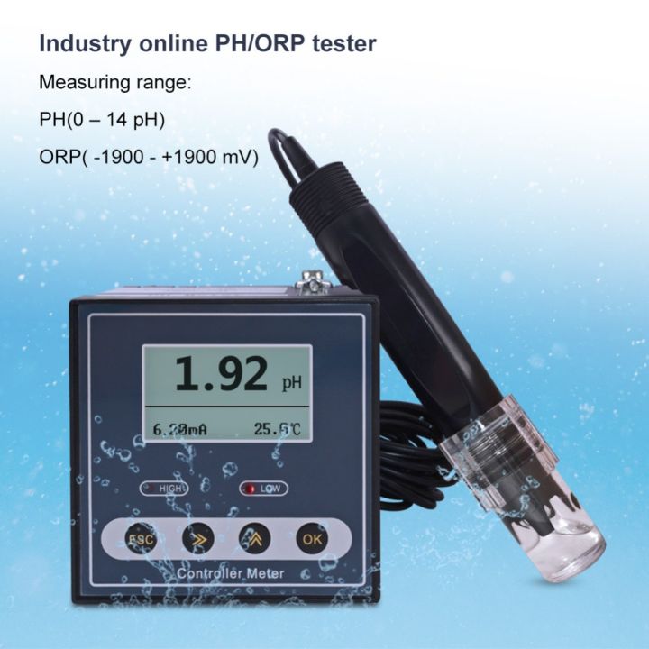 New Online PH-110 Digital Industrial Ph /ORP Meter Sensor Electrode Ph ...