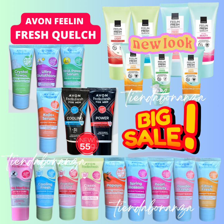 Avon Feelin Fresh Quelch Anti-Perspirant Deodorant Cream 55 grams ...