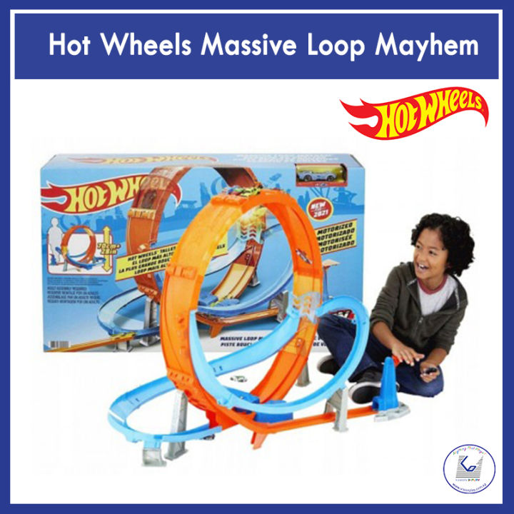 Hot Wheels Diecast Massive Loop Mayhem Cars Track Set Original Mattel | Lazada Singapore