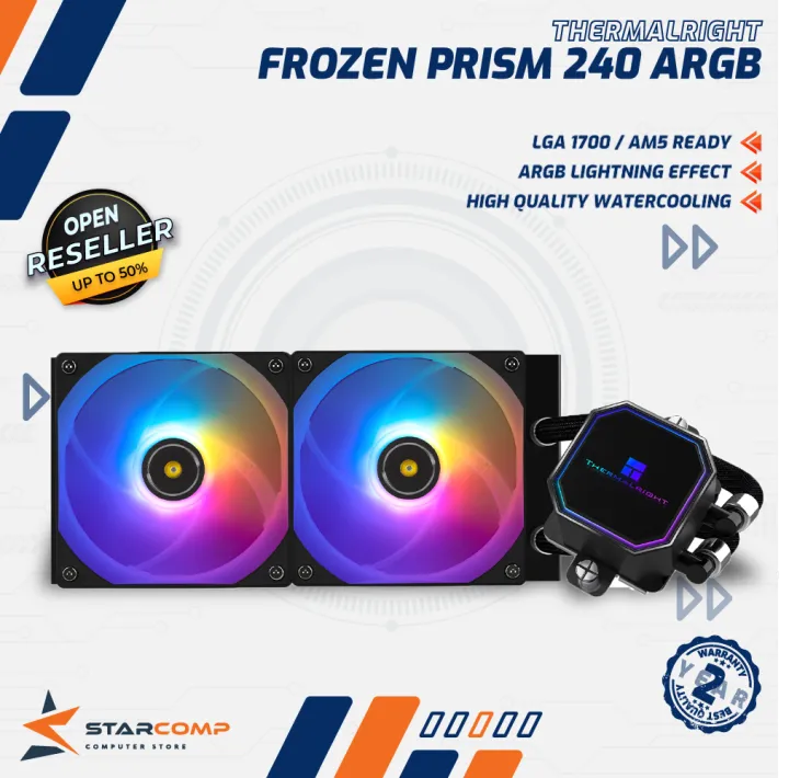 THERMALRIGHT Frozen Prism 240 BLACK / WHITE ARGB CPU AIO Water Cooling ...