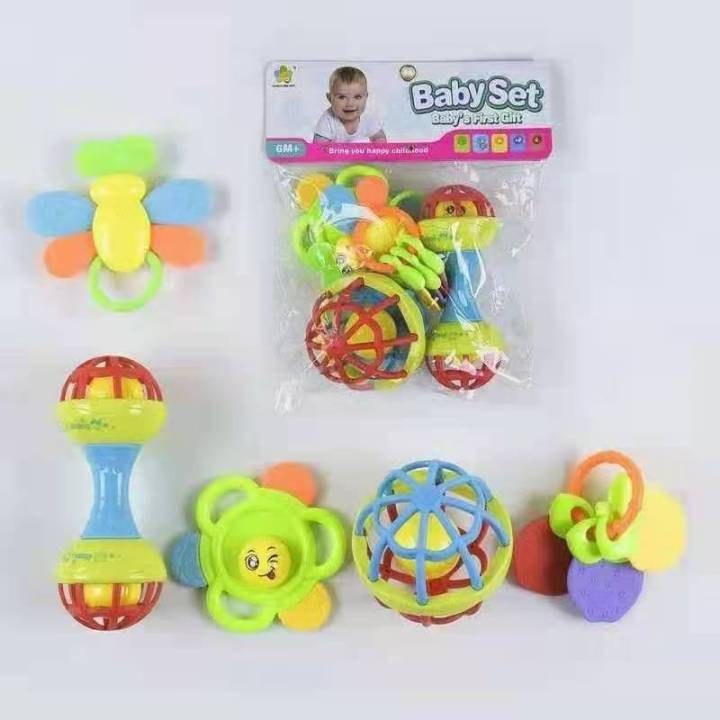 Rattle toys, baby rattles, baby soft rubber bells, hand bells 0-3 ...