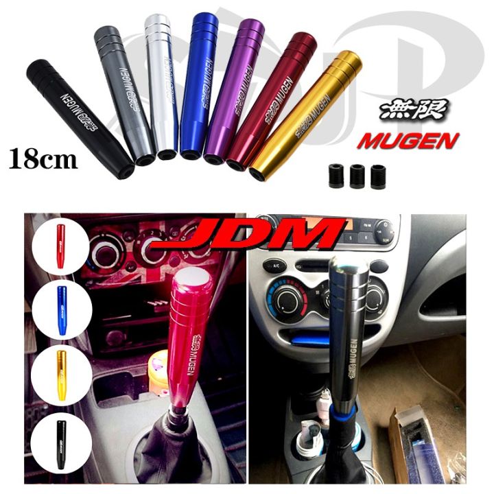 Universal JDM 18cm Length Aluminum Gear Shift Knob Racing Car Shift ...
