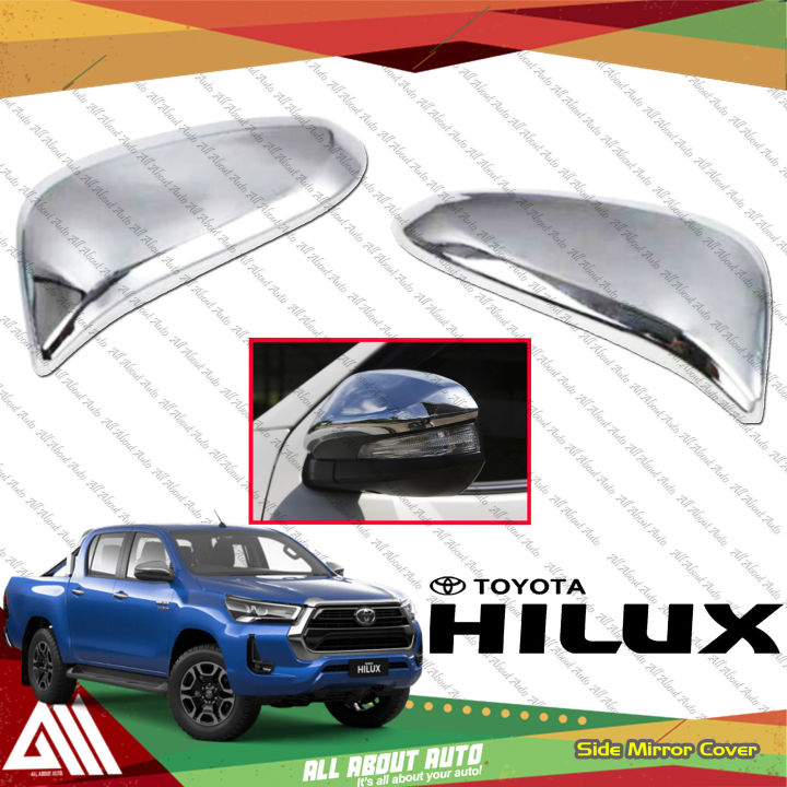Toyota Hilux 2021 Side Mirror Cover (Chrome) | Lazada PH