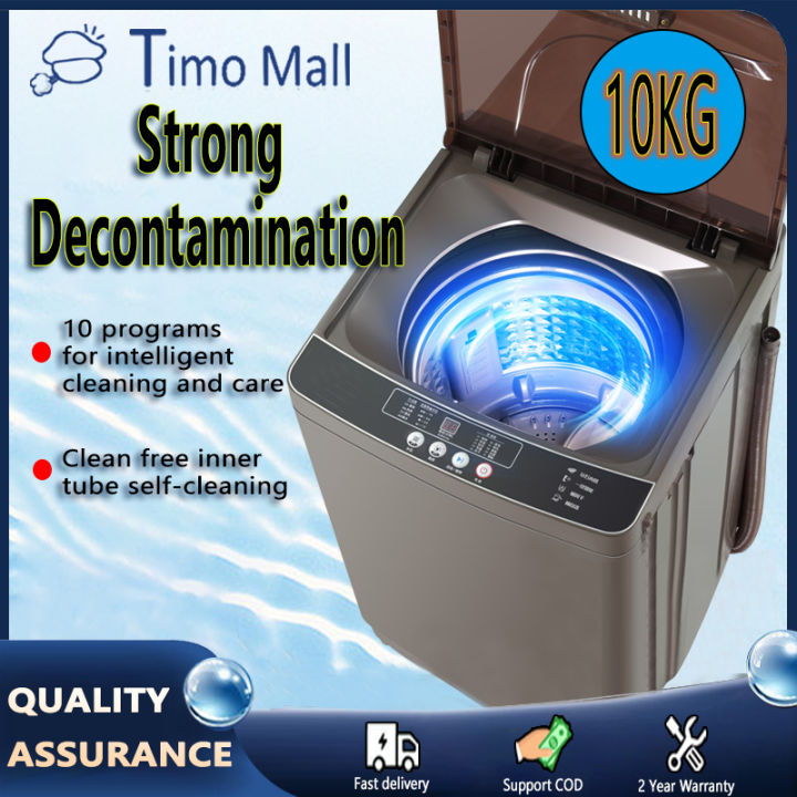 10KG New large capacity automatic washing machine multi-functional blue ...