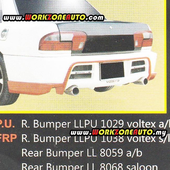 LLPU1029 Proton Wira Aeroback Rear Bumper (Voltex) Body kit Bodykit ...