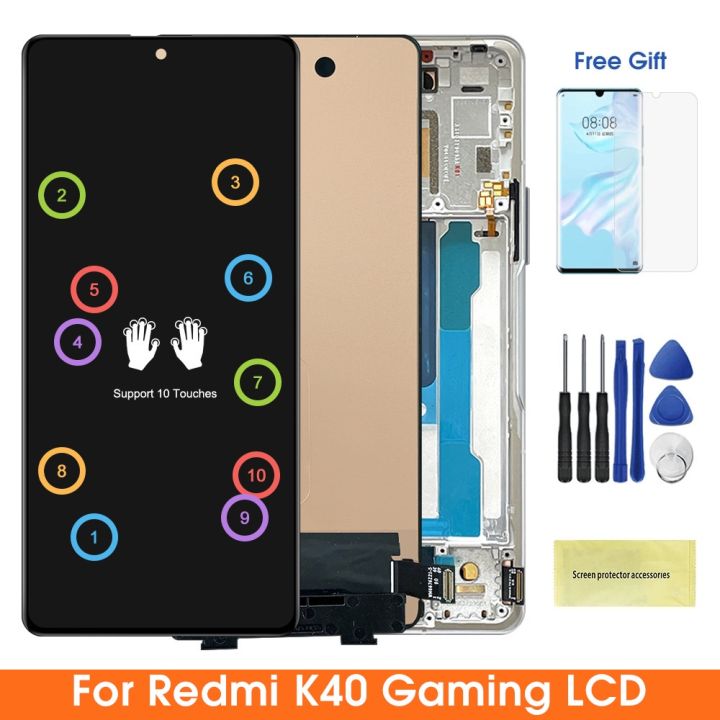 [ With Frame ] Super Amoled for Redmi K40 Gaming LCD Display Touch ...