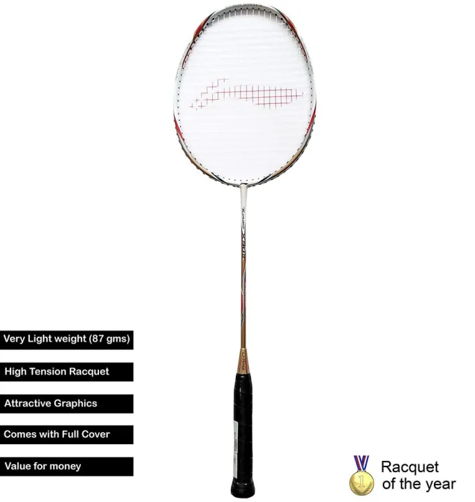 LI-NING TURBO X90 II BADMINTON RACKET (WHITE GOLD) | Lazada PH