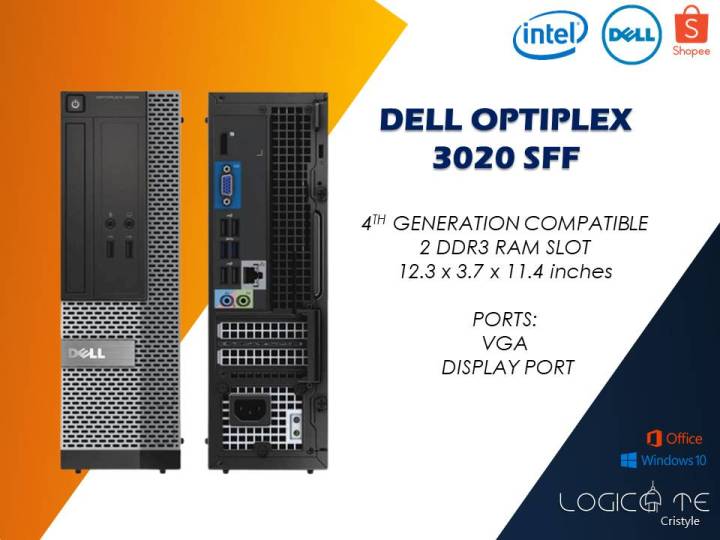 0PTIPLEX 3020 SFF No DVD/No Processor/No Ram/No Hdd Intel 1150 4th gen ...