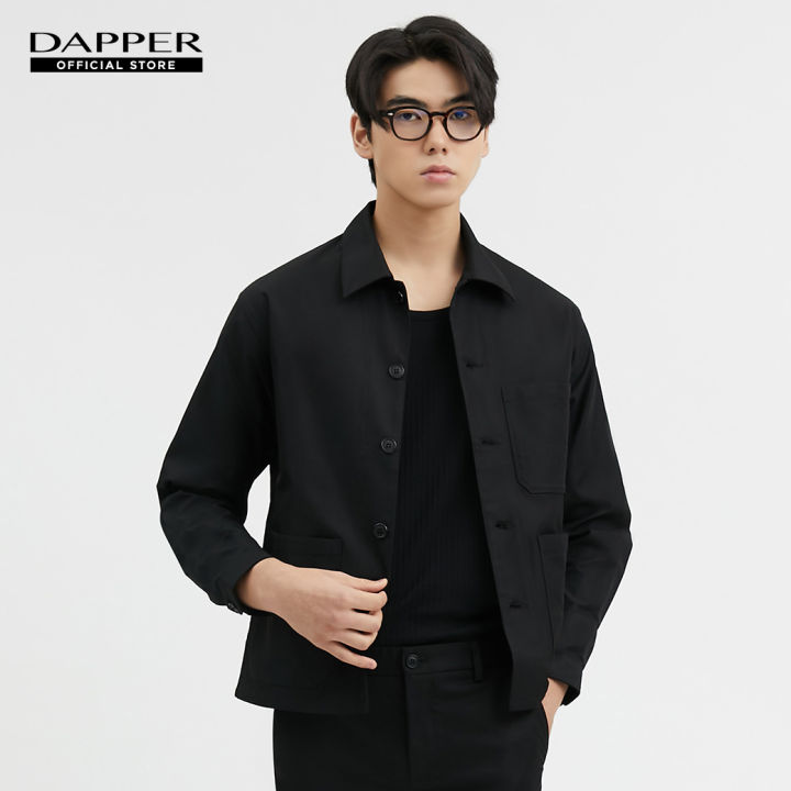 DAPPER แจ็คเก็ต Utility Jacket สีดำ | Lazada.co.th