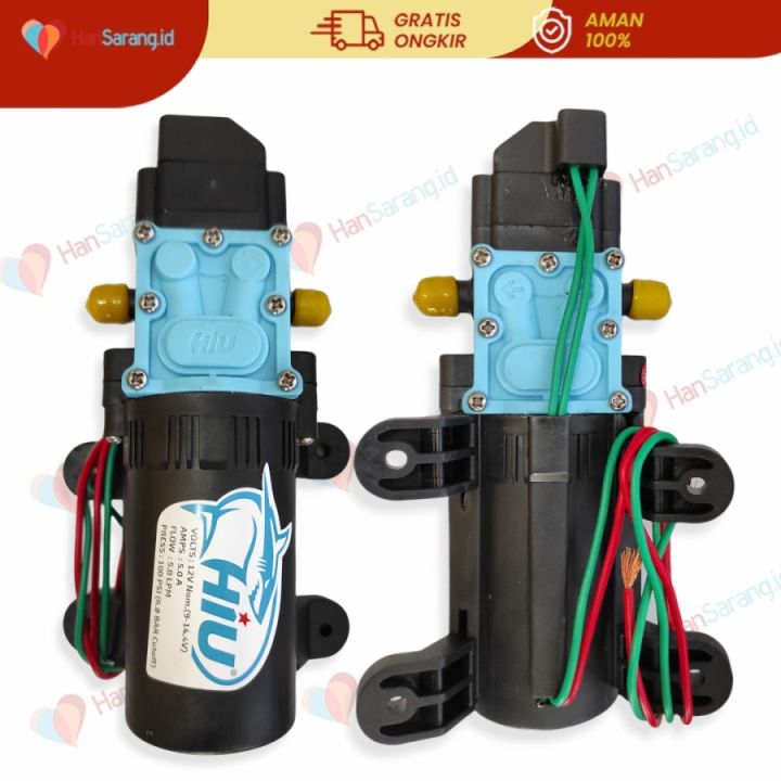 Dinamo motor HIU Pompa DC Elektrik 12 VOLT 5A 5 LPM 100PSI SOKET+SOKET ...