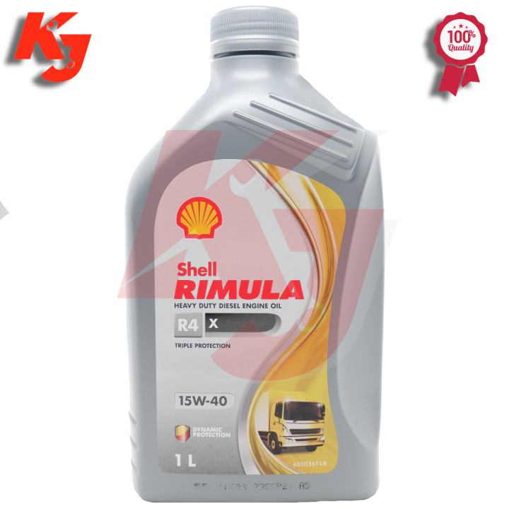 SHELL RIMULA R4 X TRIPLE PROTECTION 15W-40 DIESEL ENGINE OIL 1L | Lazada PH
