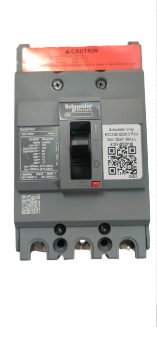 30A 3P Industrial Circuit Breaker 10KAIC 220V ( Schneider), 30A Molded ...