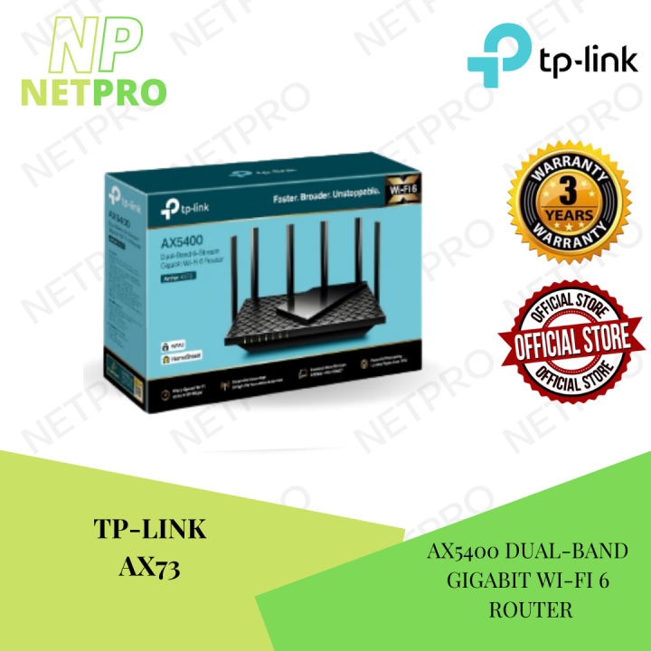 TP-LINK Archer AX73 AX5400 Dual-Band Gigabit Wi-Fi 6 Router | Lazada ...