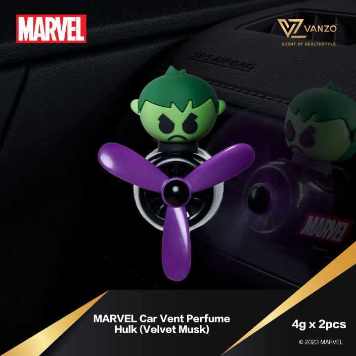 VANZO Marvel Series Car Vent Perfume 4g x 2 (Hulk) | Lazada