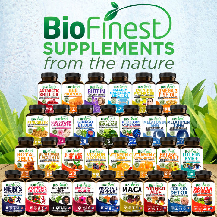 Biofinest Supplement - Men Women Multi Vitamin A B C D E K Omega 3 Fish ...