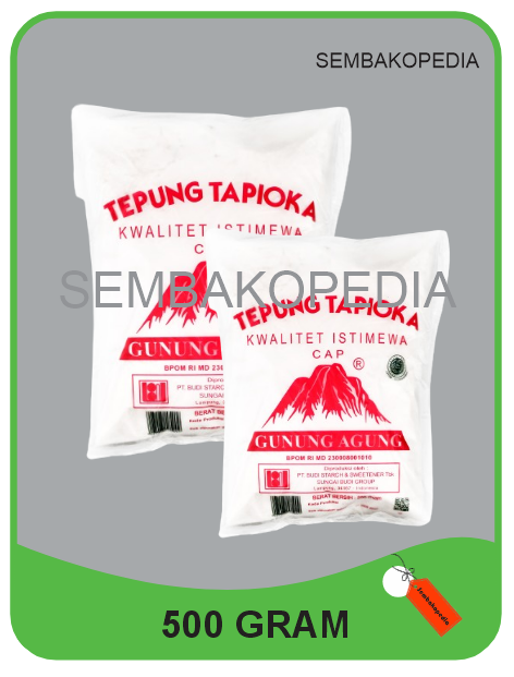 Tepung Tapioka Cap Gunung Agung 500 gram | Lazada Indonesia