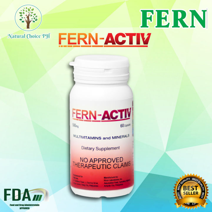 ORIGINAL FERN ACTIV MULTIVITAMINS AND MINERALS (60 Capsules) | Lazada PH