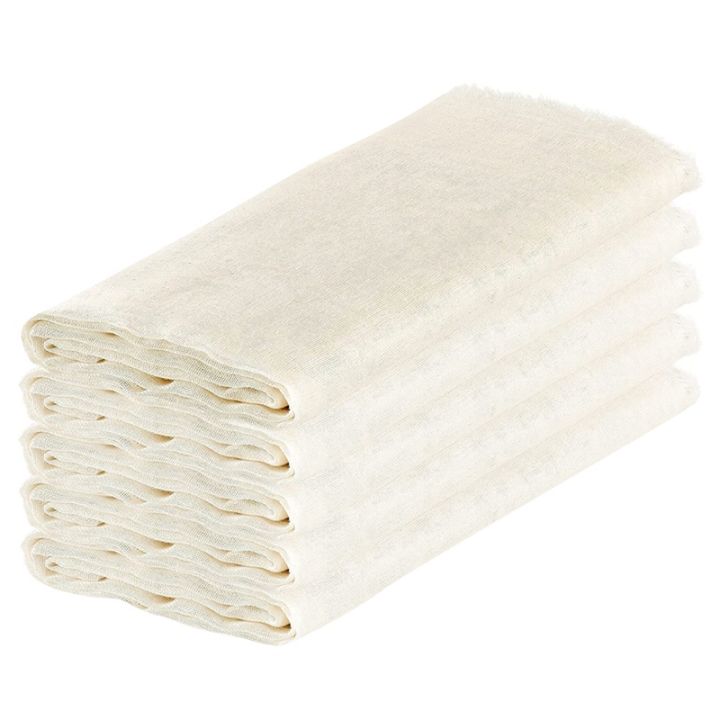 Muslin Cloths for Cooking, Pack of 5 (50X50CM), Unbleached, Cotton ...