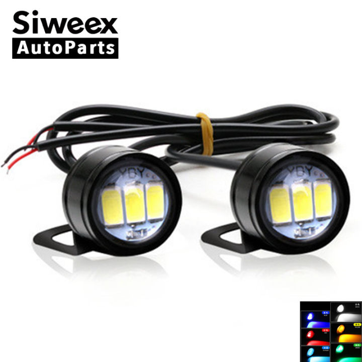 2 Pcs 3SMD 5730 Eagle Eye LED Reverse Backup Light DRL Daytime Running ...